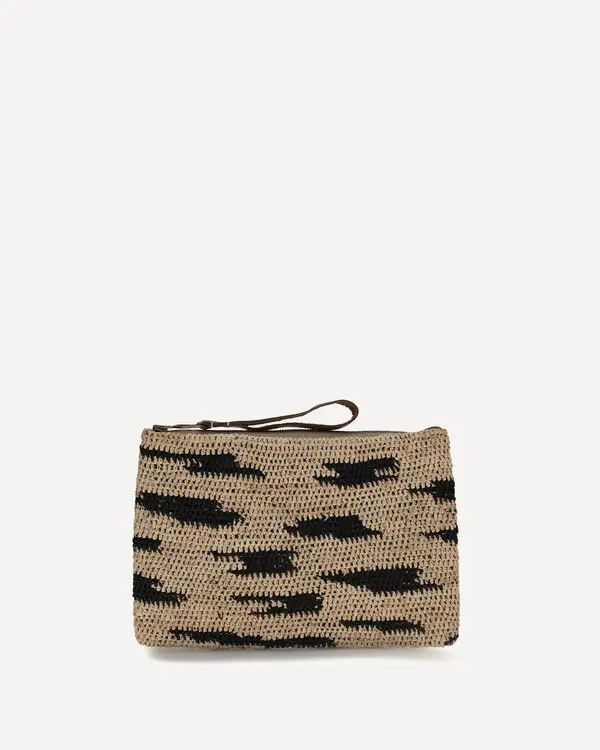 IBELIV Ampy Zebra Clutch - Beige