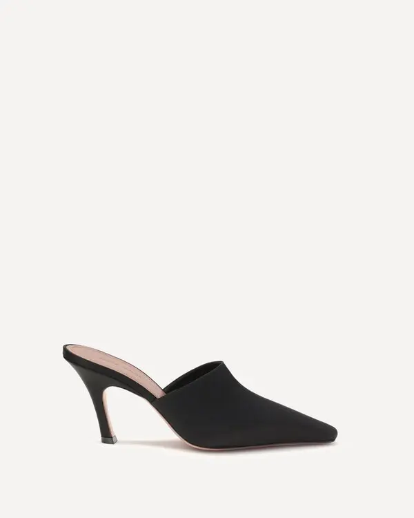 Amina Muaddi Jamie Mules - Black