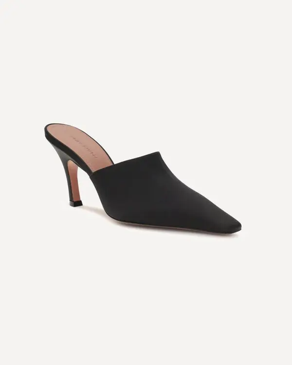 Amina Muaddi Jamie Mules - Black