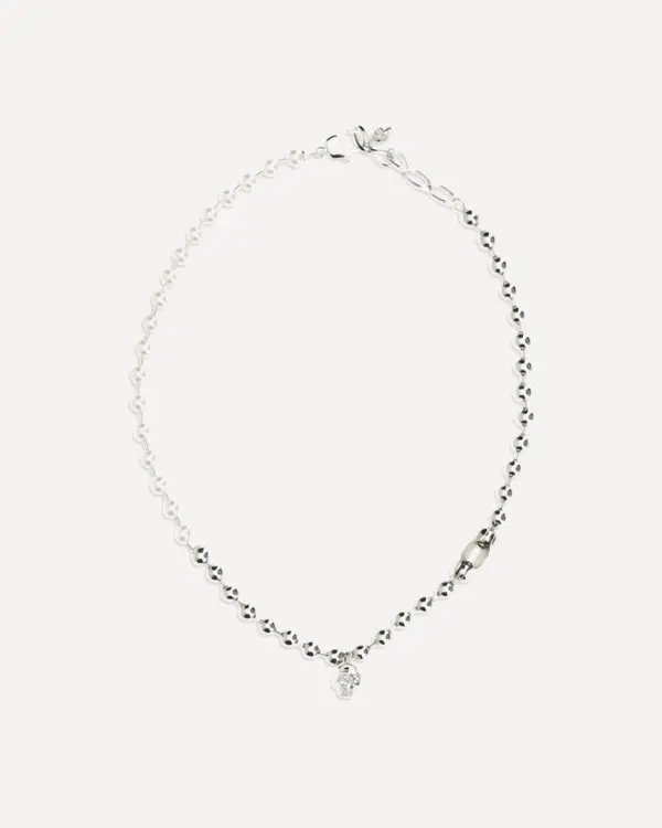 Alexander McQueen Pearl Skull Necklace - White