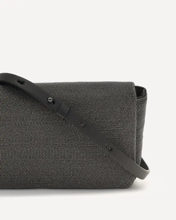 Brunello Cucinelli Precious Flap Shoulder Bag - Black
