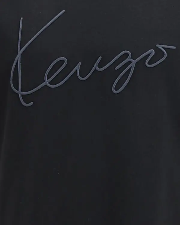 Kenzo Embroidered Signature Cotton T-shirt Mae