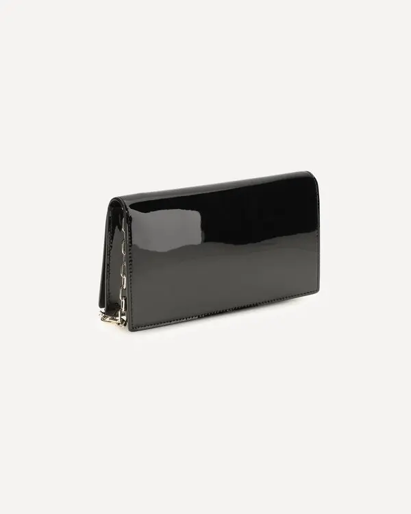 CHRISTIAN LOUBOUTIN Bettina Shoulder Bag In Patent Calf Leather With Gold Detail