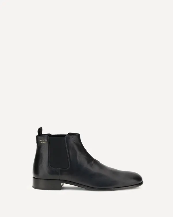Prada Leather Ankle Boots