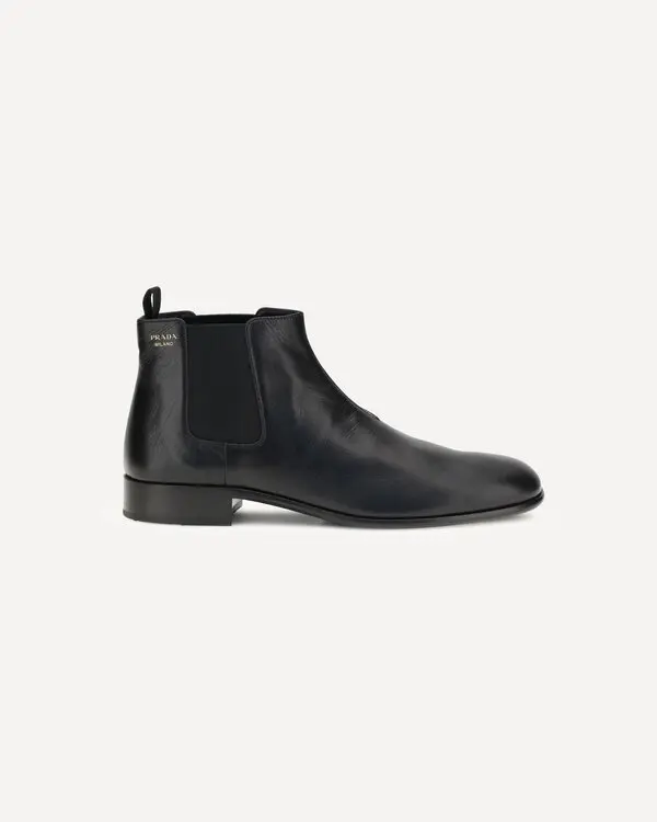 Prada Leather Ankle Boots