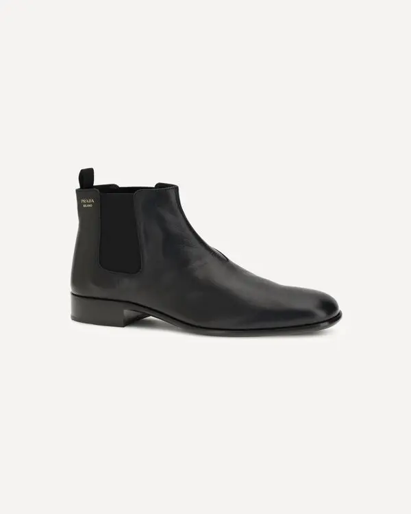 Prada Leather Ankle Boots