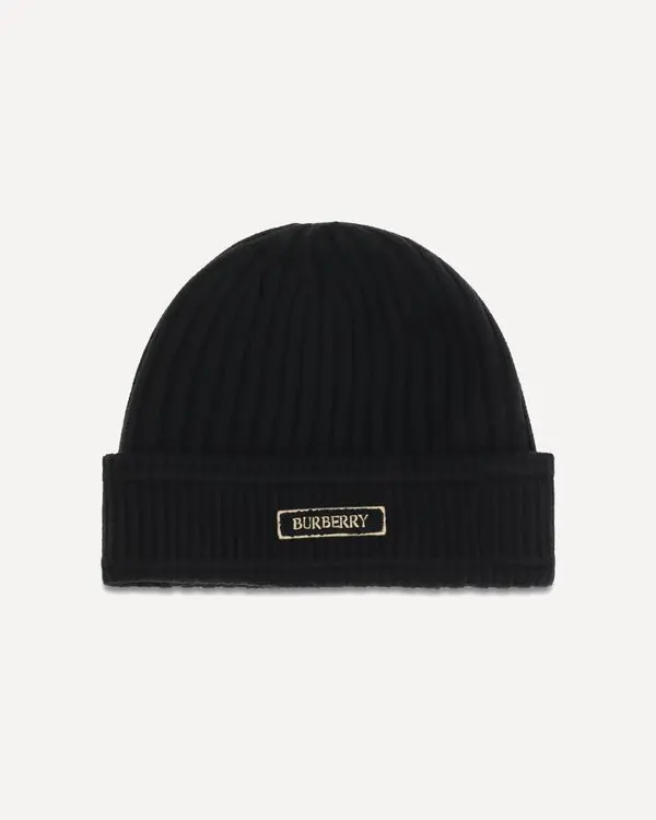 Burberry Ribbed Knit Wool Beanie