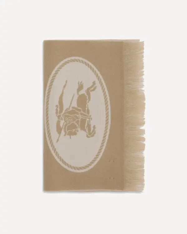 Burberry Logo Wool Scarf