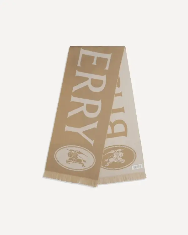 Burberry Logo Wool Scarf