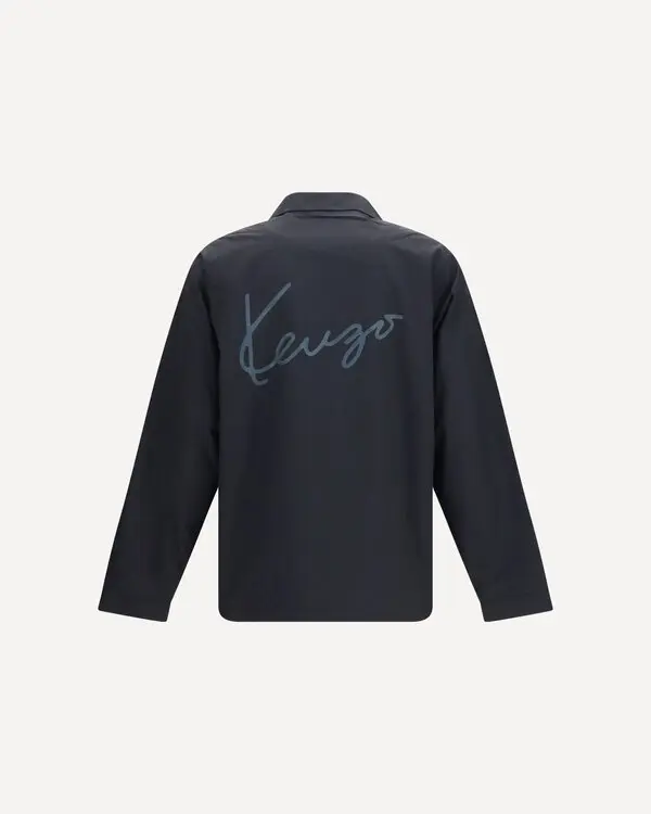Kenzo Lightweight Cotton And Nylon Jacket - Black