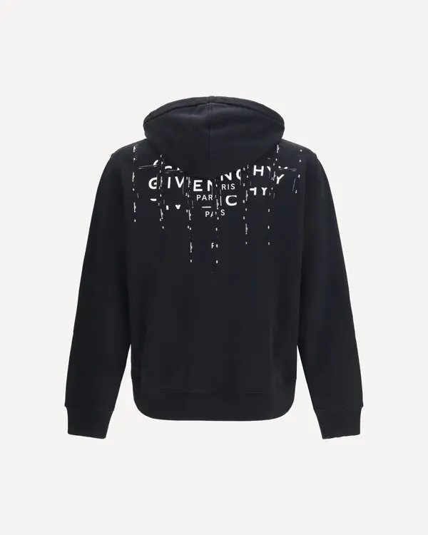Givenchy Photographic Negative Print Fleece Zip Hoodie