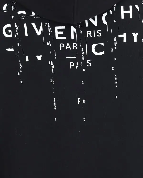 Givenchy Photographic Negative Print Fleece Zip Hoodie