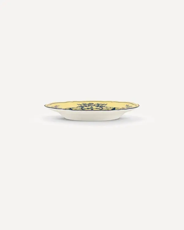 GINORI 1735 Oriente Italiano Collection Porcelain Dessert Plate - Yellow