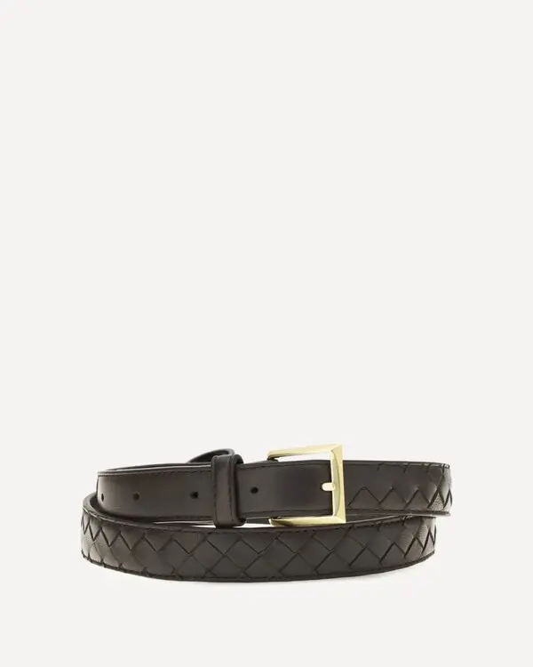 Bottega Veneta Intrecciato Belt - Brown