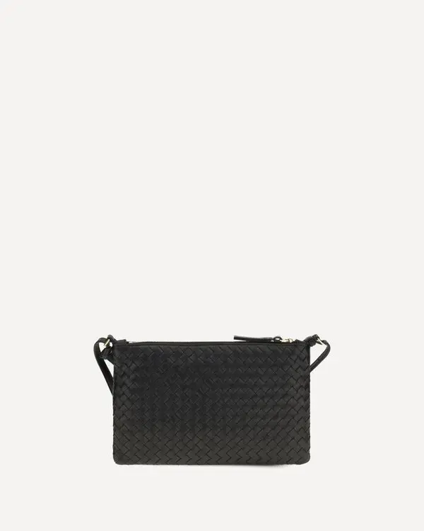 Bottega Veneta Intrecciato Shoulder Bag - Black