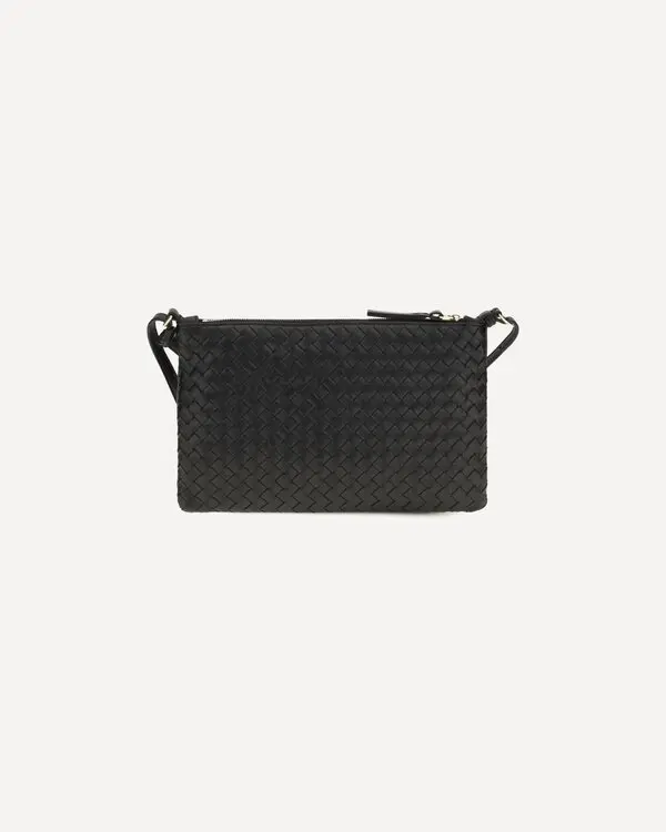 Bottega Veneta Intrecciato Shoulder Bag - Black