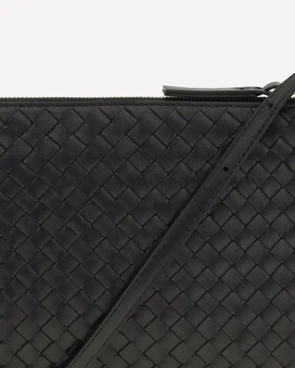 Bottega Veneta Intrecciato Shoulder Bag - Black