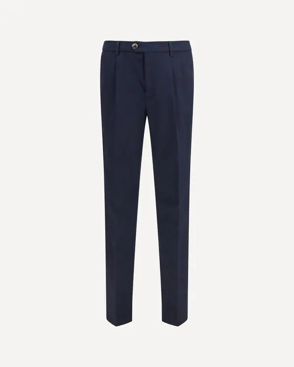 Brunello Cucinelli Cotton Blend Chino Pants - Black
