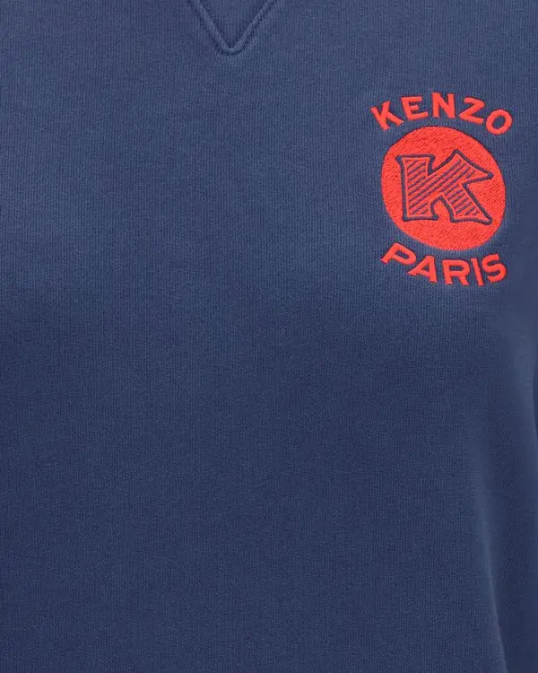 Kenzo Emblem Embroidered Cotton Sweatshirt