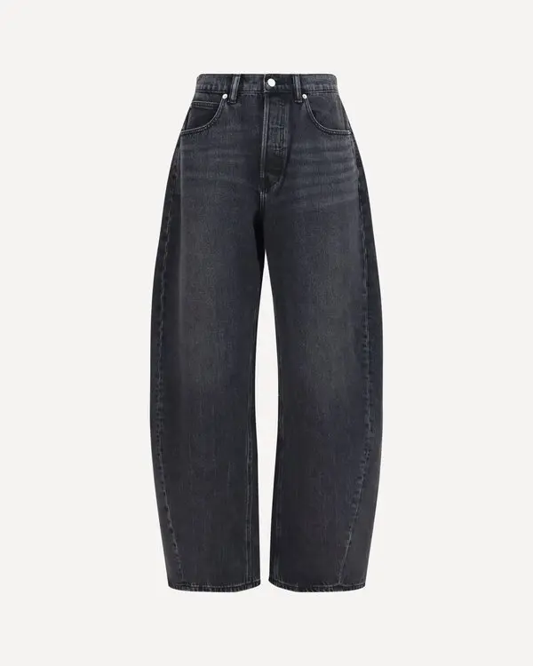 Alexander Wang Crystal Embellished Balloon Jeans - Black