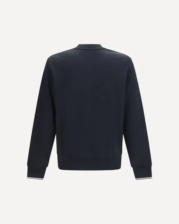 Fred Perry Crewneck Sweatshirt With Logo - Black