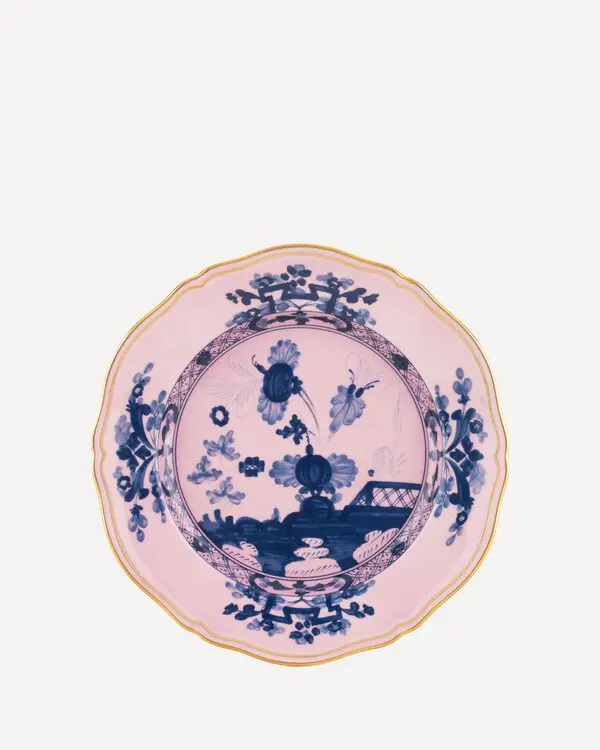GINORI 1735 Oriente Italiano Collection Porcelain Flat Plate - Pink
