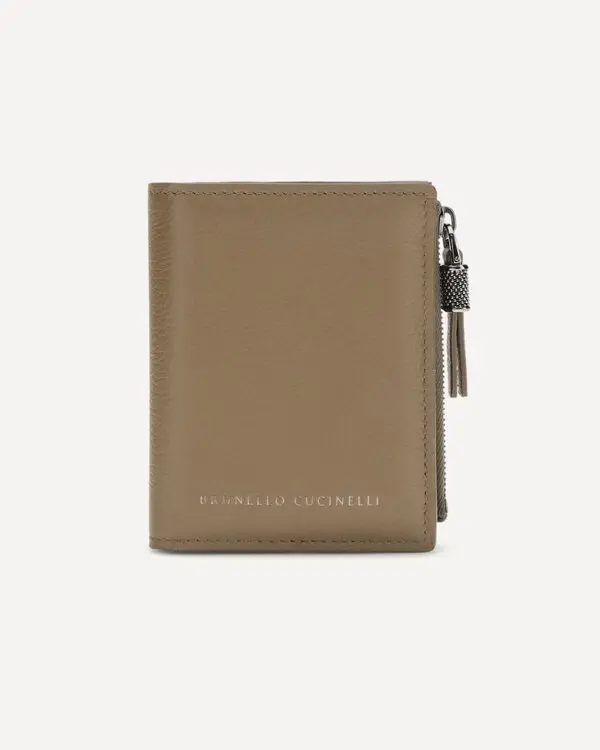 Brunello Cucinelli Leather Wallet With Zip