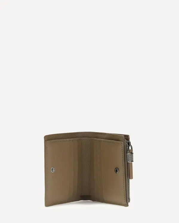 Brunello Cucinelli Leather Wallet With Zip
