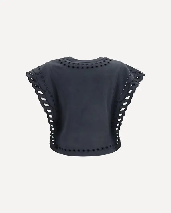 MARANT ETOILE Marant Étoile Odyle Embroidered Cotton T-shirt