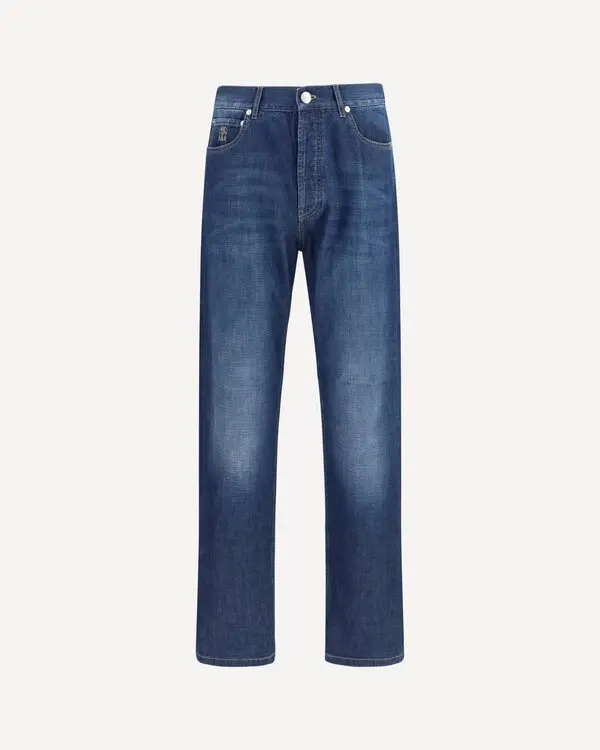 Brunello Cucinelli Lightweight Denim Pants - Blue