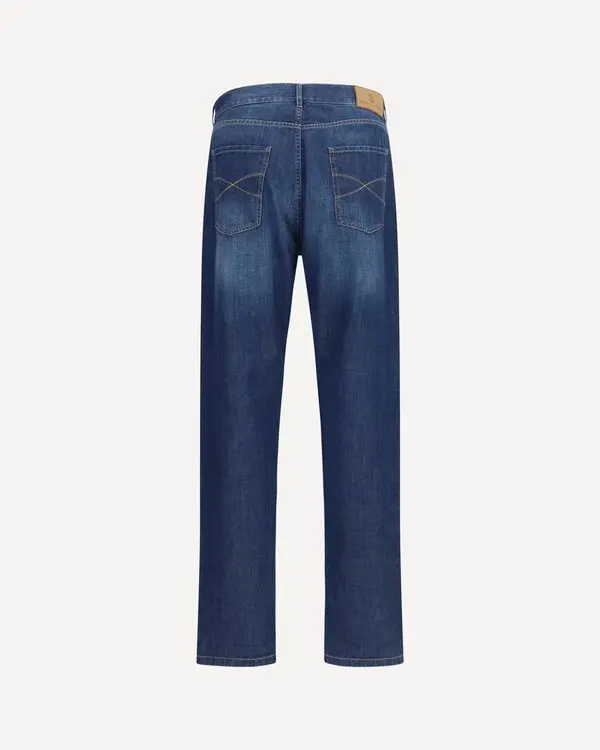 Brunello Cucinelli Lightweight Denim Pants - Blue