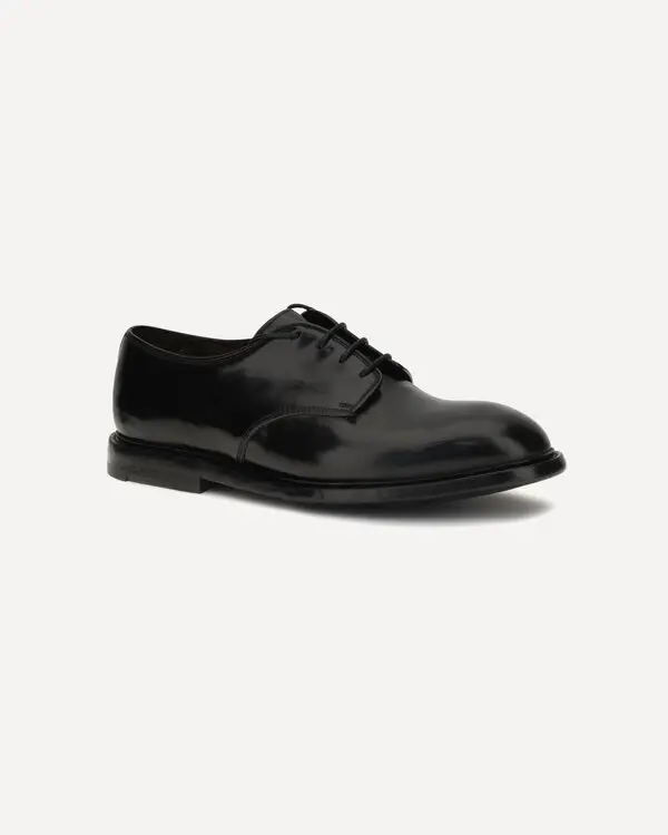 Premiata Lace-up Derby Shoes In Horse Leather