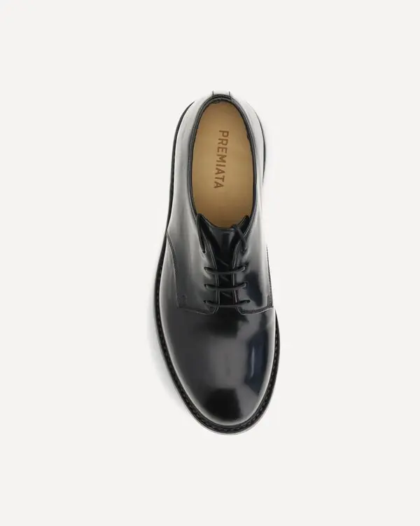 Premiata Lace-up Derby Shoes In Horse Leather