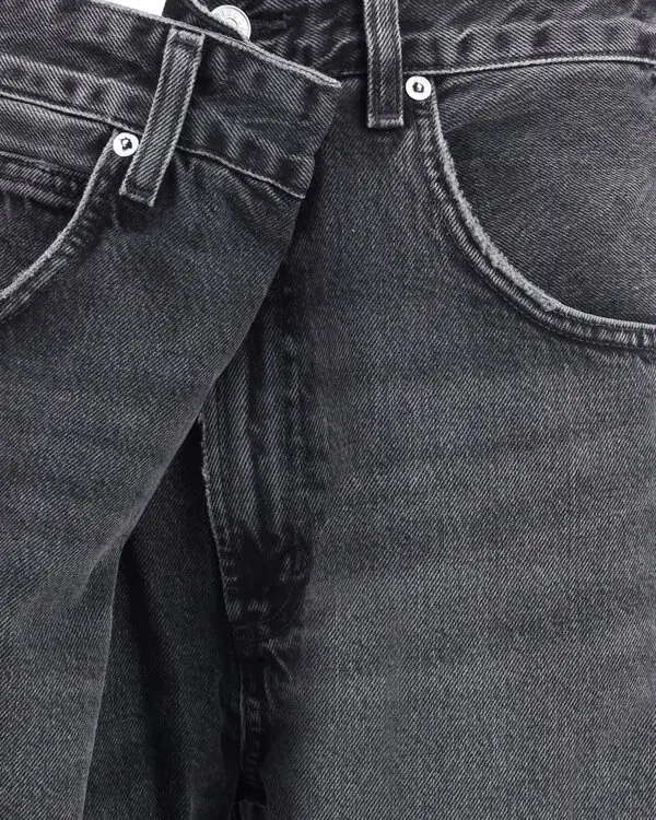 AGOLDE Vana Wide Leg Jeans - Grey