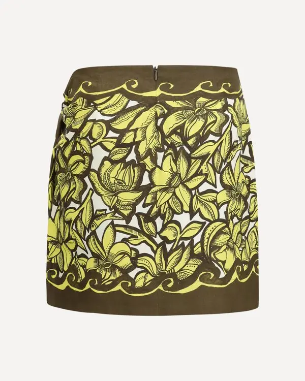 ALEMAIS Mona Wrap Mini Skirt - Multicolour