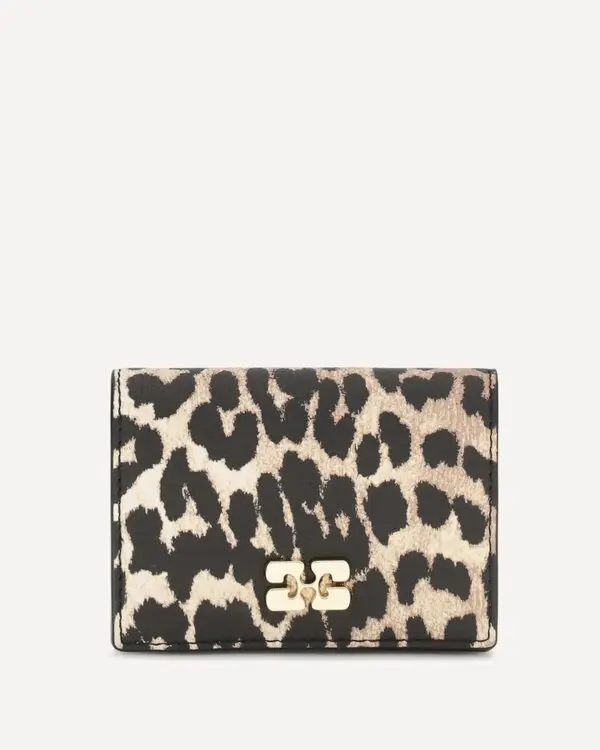 GANNI Bou Animal Print Card Holder