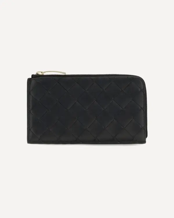 Bottega Veneta Intrecciato Zip Card Holder