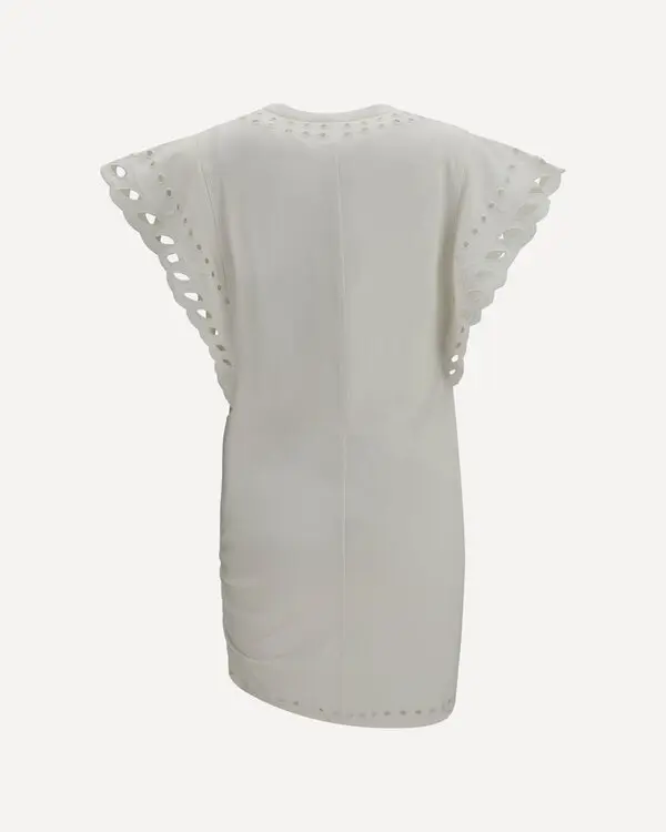 MARANT ETOILE Marant Étoile Orlane Broderie Anglaise Mini Dress - White