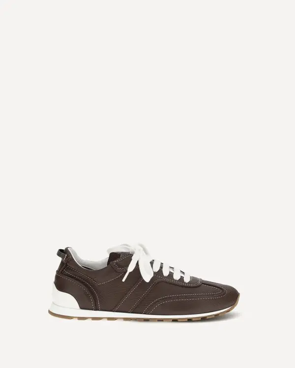 Brunello Cucinelli Leather Lace-up Sneakers