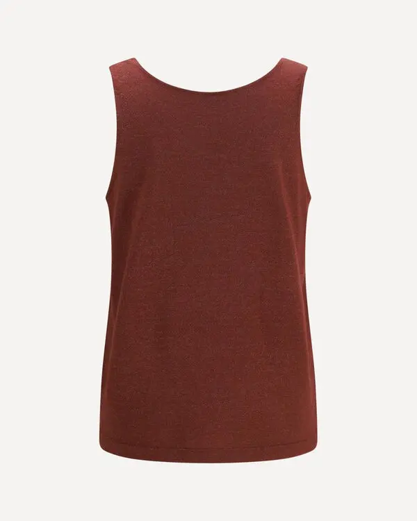 Brunello Cucinelli Luminous Knit Tank Top - Red