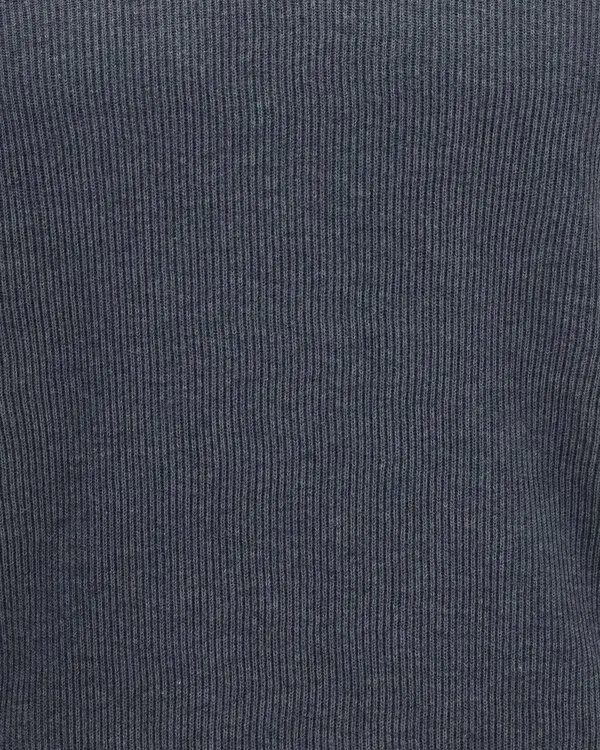 Brunello Cucinelli Cotton Ribbed Polo - Grey
