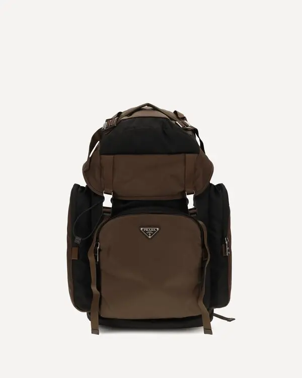 Prada Re-nylon Backpack - Brown