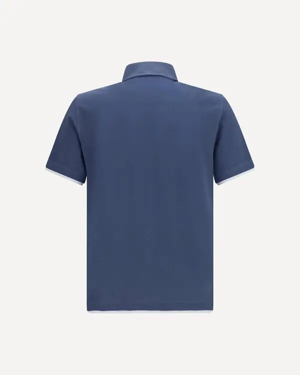 Brunello Cucinelli Short-sleeve Cotton Polo Shirt