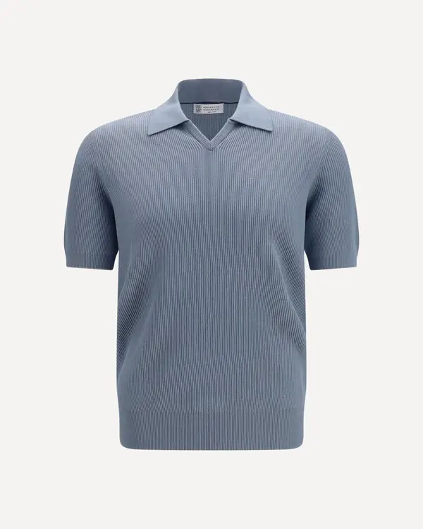 Brunello Cucinelli Cotton Ribbed Polo