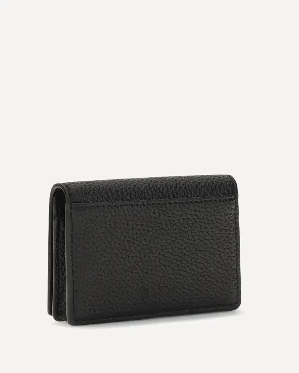 GANNI Bou Card Holder With Flap Grained