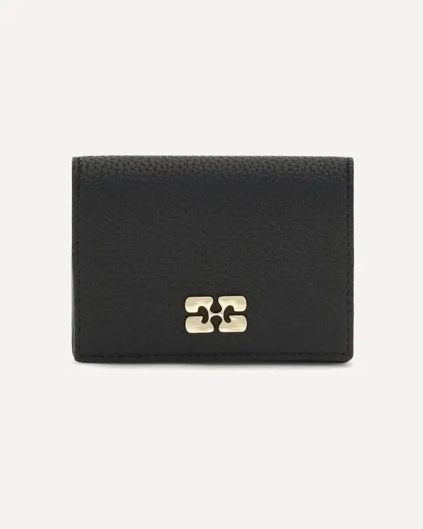 GANNI Bou Card Holder With Flap Grained
