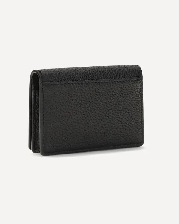 GANNI Bou Card Holder With Flap Grained