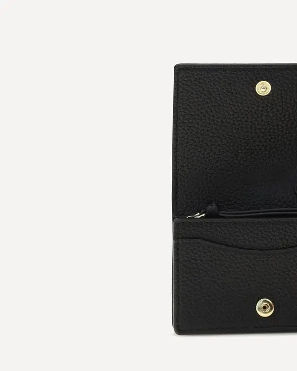 GANNI Bou Card Holder With Flap Grained