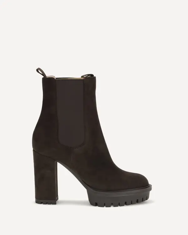 GIANVITO ROSSI Barry Suede Ankle Boots - Brown