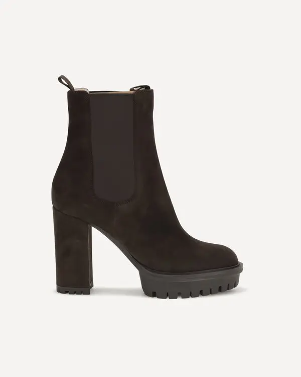 GIANVITO ROSSI Barry Suede Ankle Boots - Brown